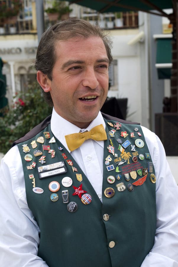 Restaurant Staff with Welcome Style Editorial Stock Image - Image of ...