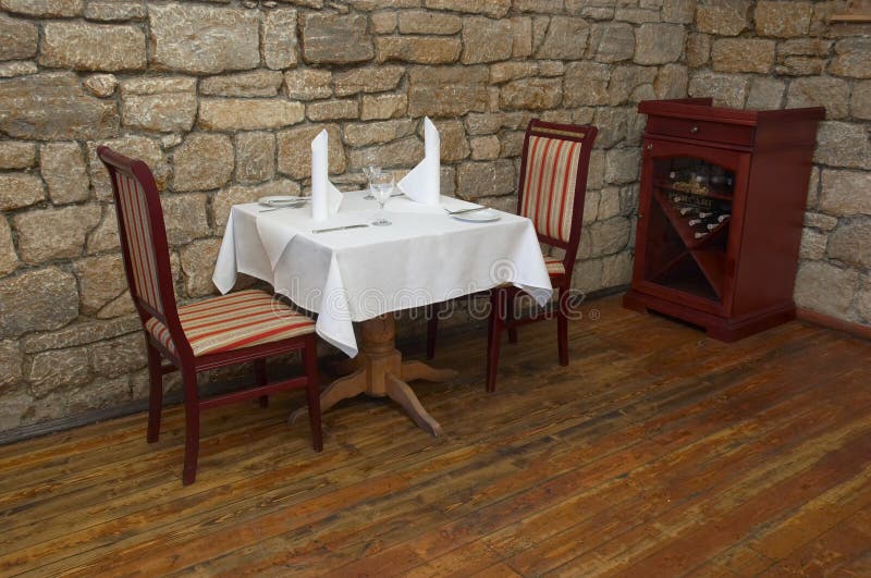 Restaurant table stock image. Image of comfortable, clean - 1299057