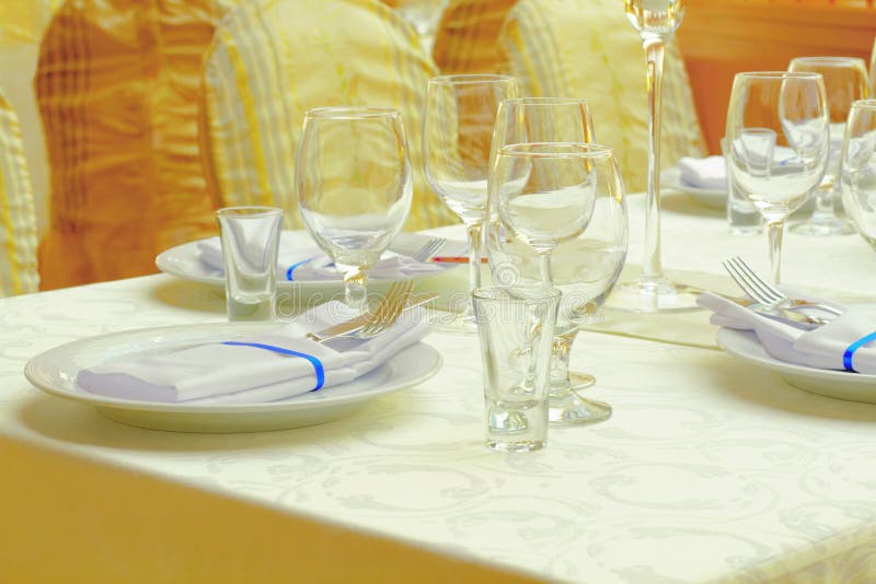 Restaurant table stock photo. Image of indoors, setting - 23494192