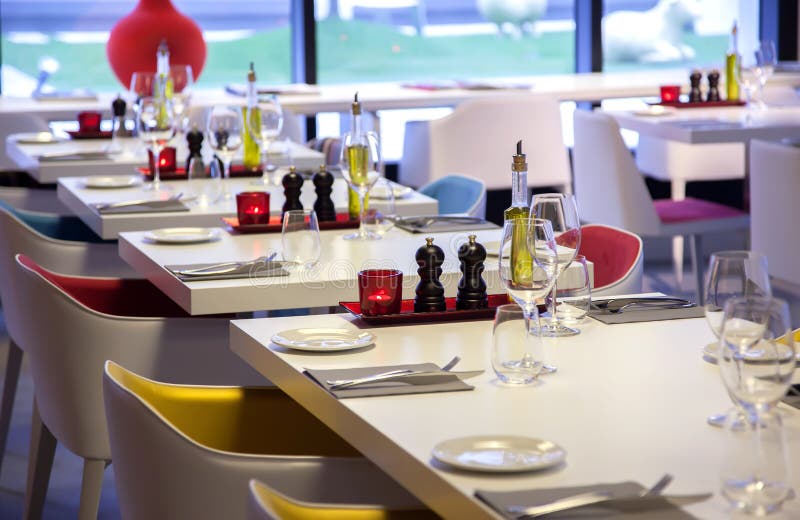 Restaurant table stock photo. Image of seat, design, cafeteria - 29500502