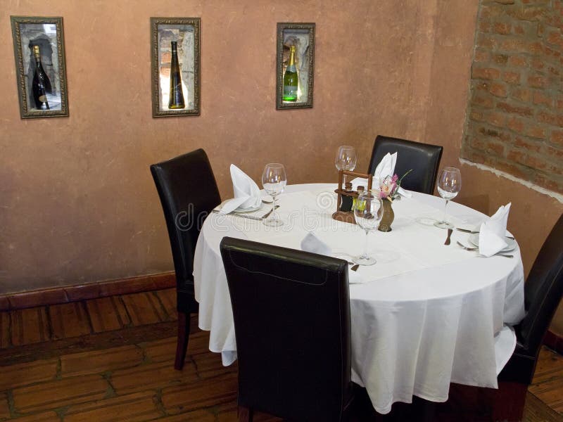 Restaurant table stock image. Image of dinner, napkin - 9358663