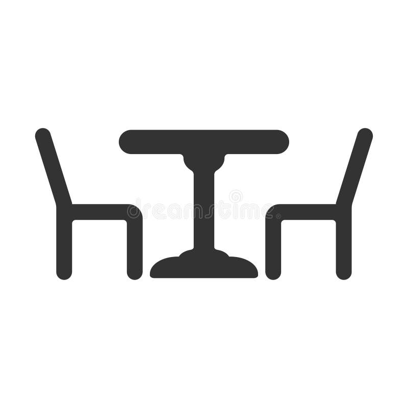 Restaurant Table Icon Design Stock Vector - Illustration of cafe, home ...
