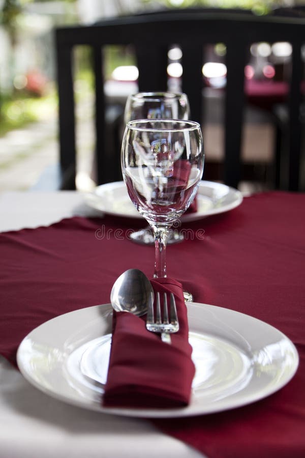 Restaurant table stock photo. Image of dishware, dinner - 35576302