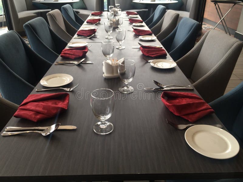 Restaurant Table Set Up for Set Dinner at Mercure Selangor Selayang ...