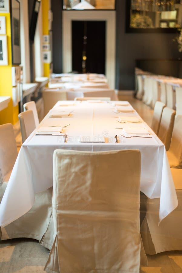 Restaurant Table Setting stock image. Image of drum, wooden - 26834809