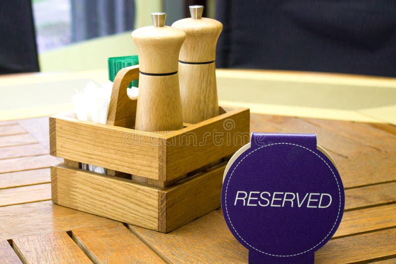 Restaurant Table Setting Service for Reception with Reserved Card ...