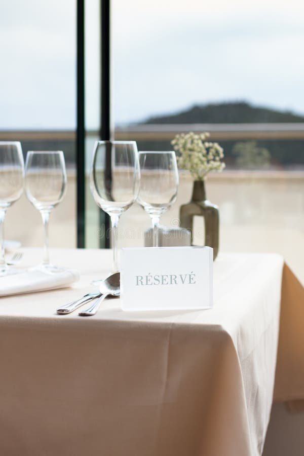 Restaurant Table by the Window Stock Image - Image of luxury, knife ...