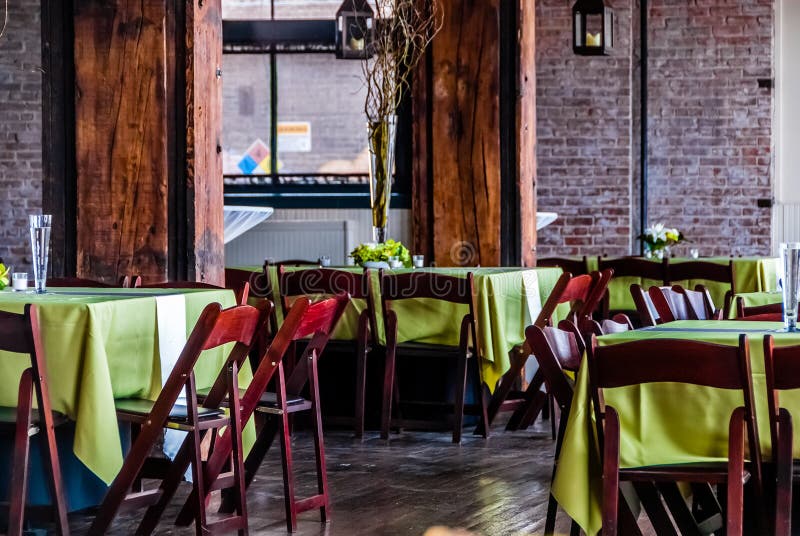 Set tables for an event stock image. Image of food, brunch - 4299001