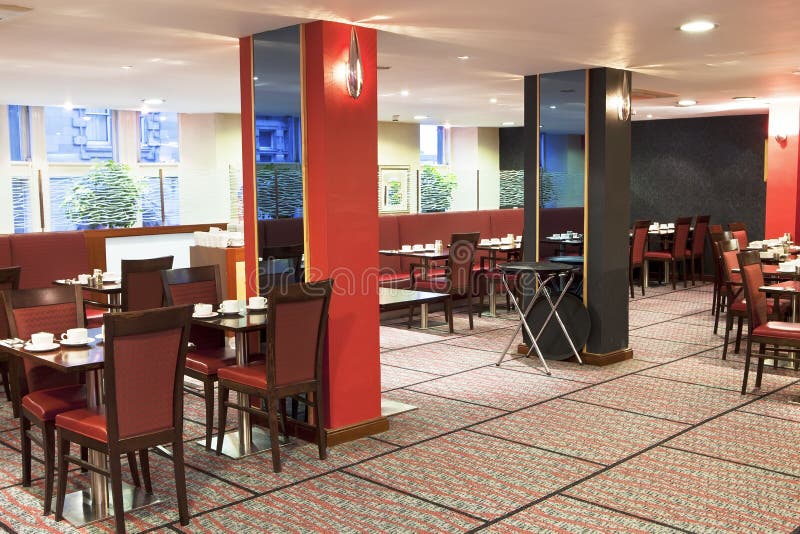 Restaurant Tables Setup for Breakfast Stock Photo - Image of formal ...