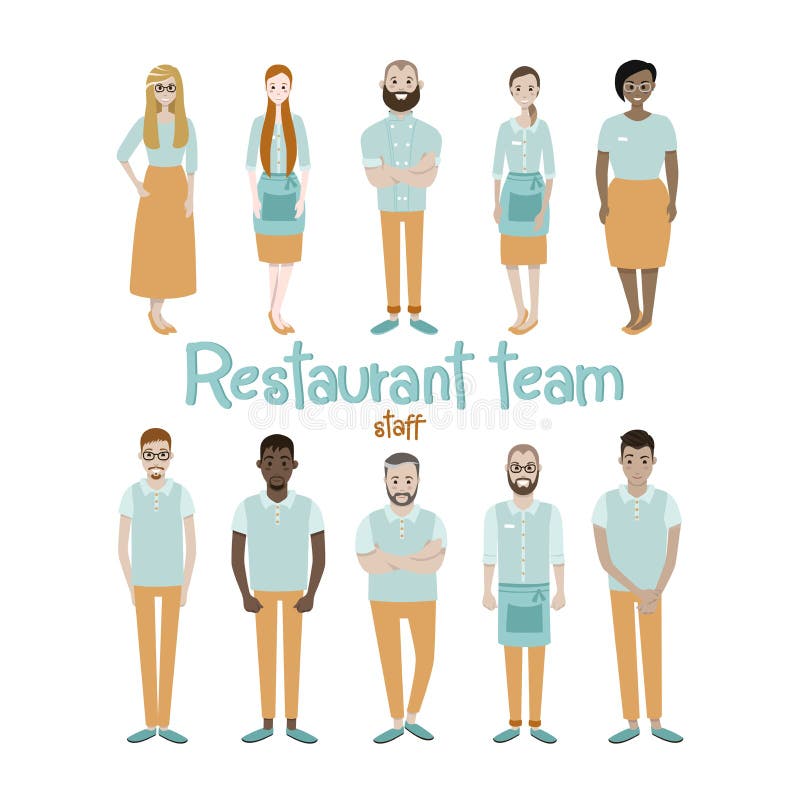 Restaurant Team Stock Illustrations – 4,272 Restaurant Team Stock ...