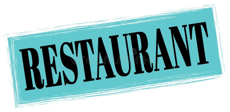 RESTAURANT Text Written on Red Stamp Sign Stock Illustration ...