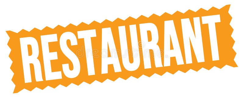 RESTAURANT Text Written on Orange Stamp Sign Stock Illustration ...