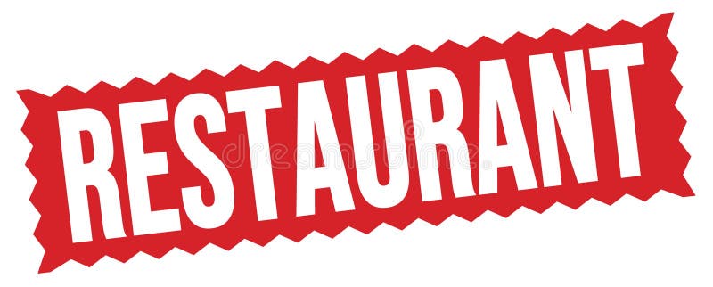 RESTAURANT Text Written on Red Stamp Sign Stock Illustration ...