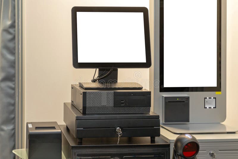 Restaurant Till System stock image. Image of printer - 202328707