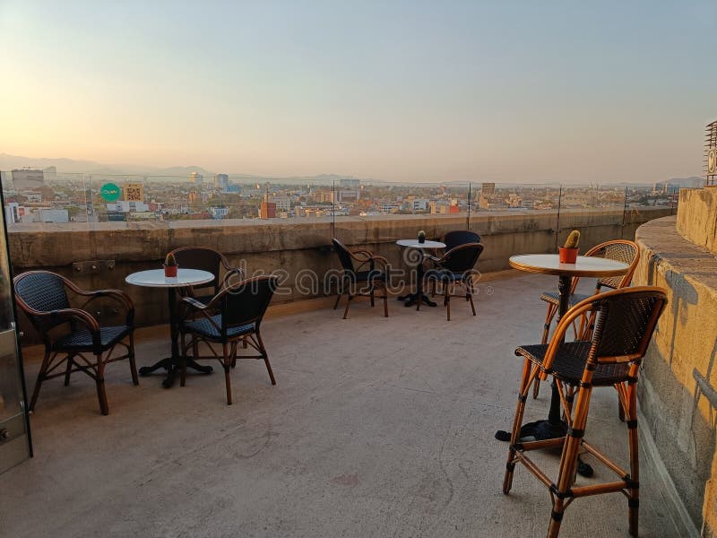 Restaurant on Top of the Monument of the Revolution in Mexico City with ...
