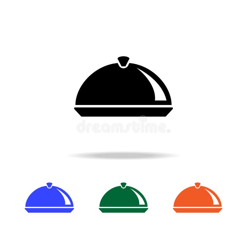 Restaurant Tray Icon. Elements of Simple Web Icon in Multi Color ...