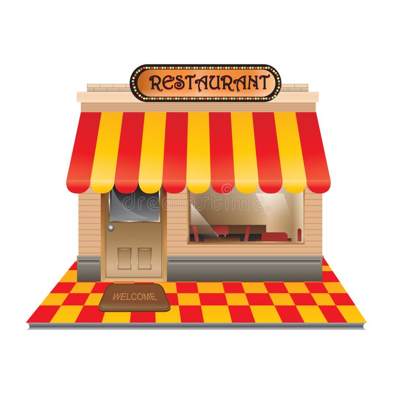 Restaurant. Vector Illustration Decorative Background Design Stock ...