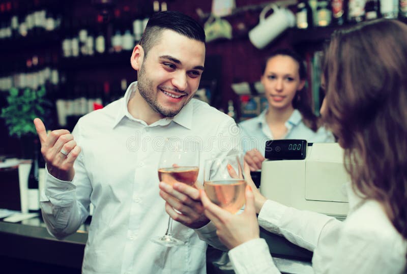 Restaurant Visitors Waiting for Table Stock Photo - Image of lifestyle ...