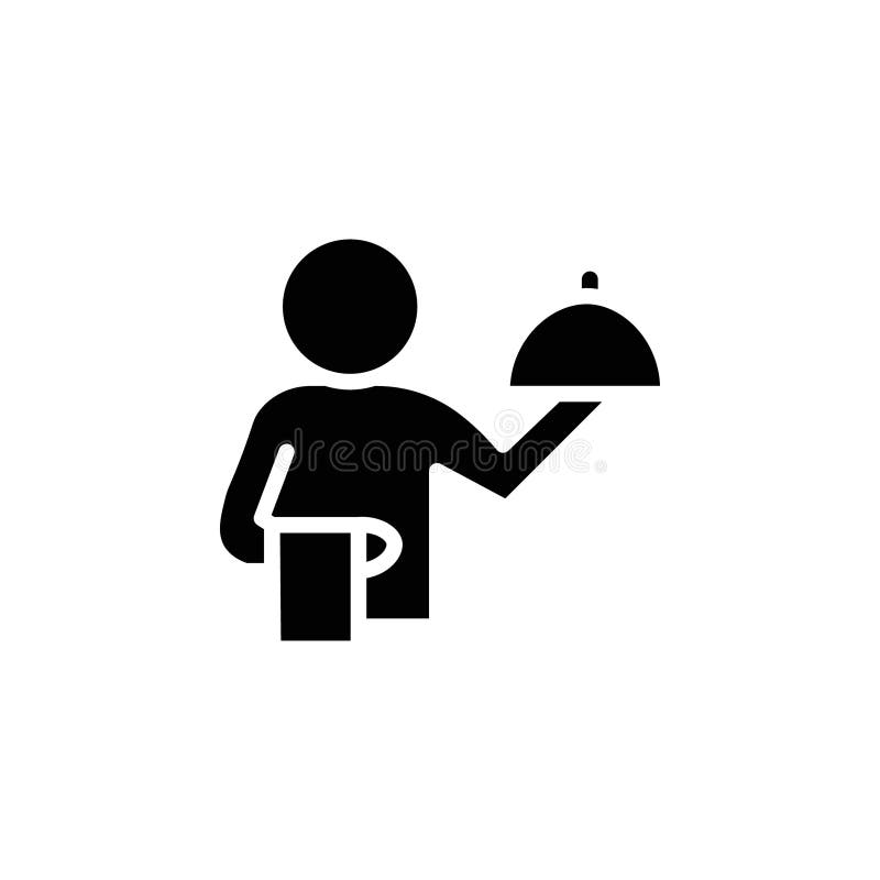 Restaurant Waiter Icon Web Design in Vector Stock Vector - Illustration ...