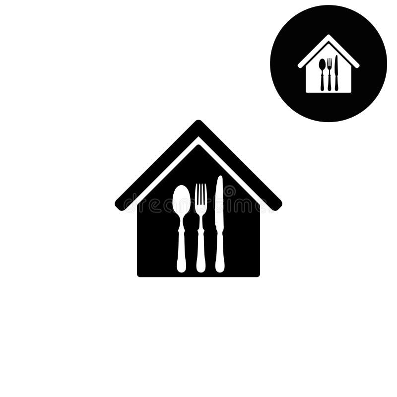Restaurant - White Vector Icon Stock Vector - Illustration of ...