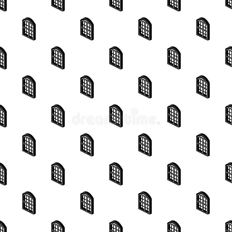 Restaurant Window Frame Pattern Vector Seamless Stock Illustrations ...
