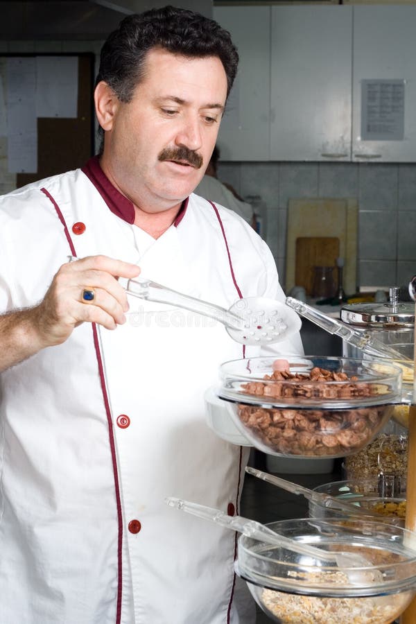 Restaurant worker stock image. Image of hand, profession - 6401963