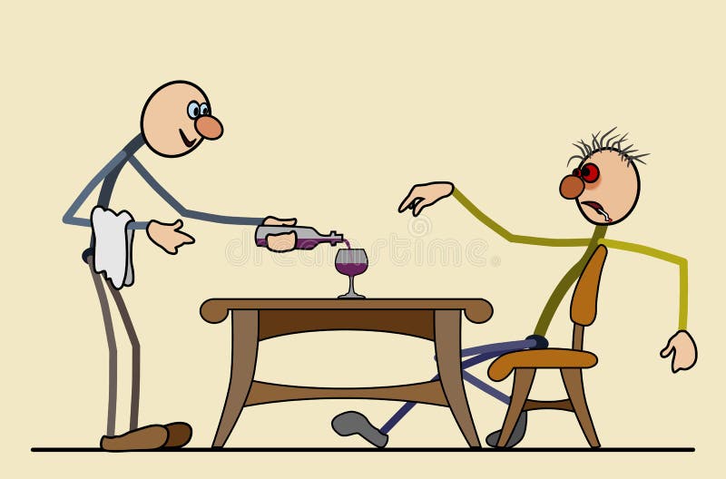 Restaurante Costoso - Cliente Orgulloso Ilustración del Vector ...