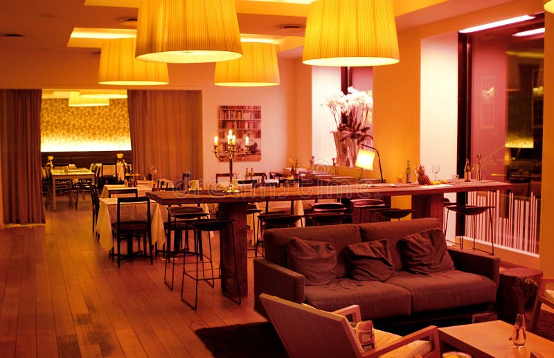 Restaurante De La Naranja Del Diseño Foto de archivo editorial - Imagen ...