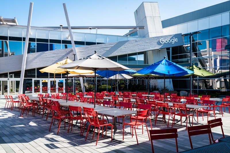 Restaurantes Em Matrizes De Googleplex - De Google Foto Editorial ...