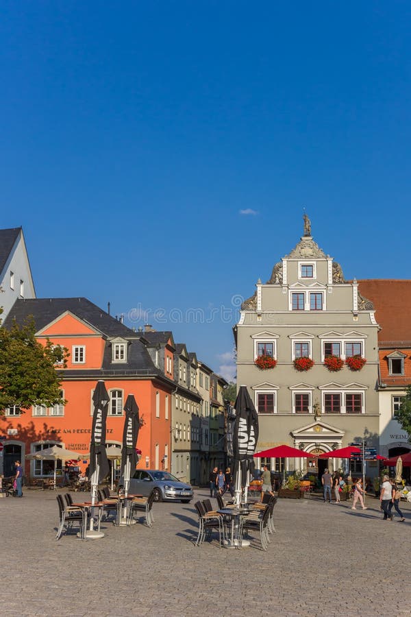 Restaurants at the Herderplatz Square in Weimar Editorial Image - Image ...
