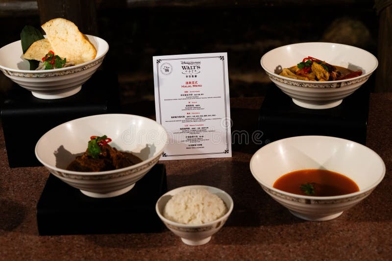 Halal Menu at Park Restaurants Editorial Image - Image of dining ...