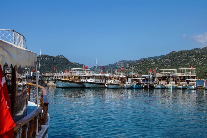 Restaurants line the docks stock photo. Image of restaurant - 46819936