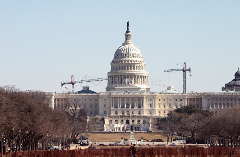 Restauratie van Capitool stock afbeelding. Image of gebouw - 487787