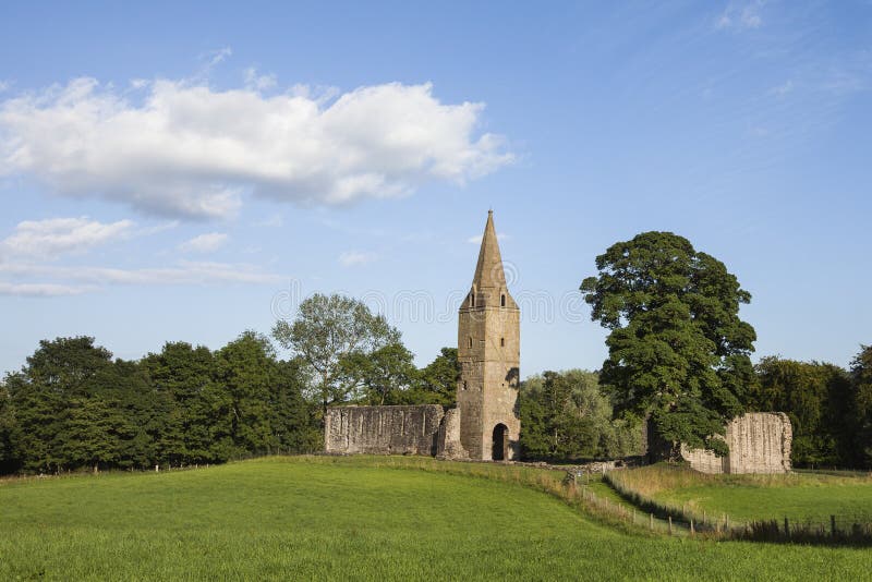 Restenneth Priory Ruin in Angus, Scotland Stock Photo - Image of ...