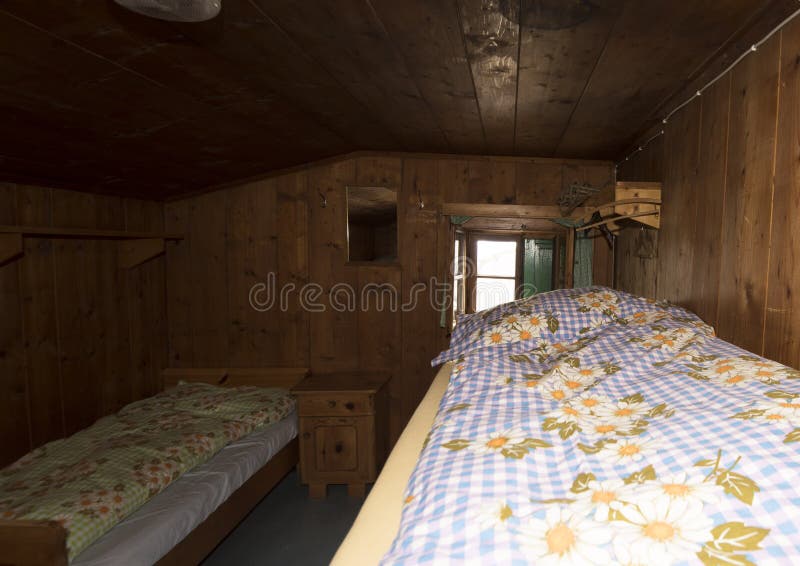 Resting in an alpine hut stock image. Image of activity - 204462631