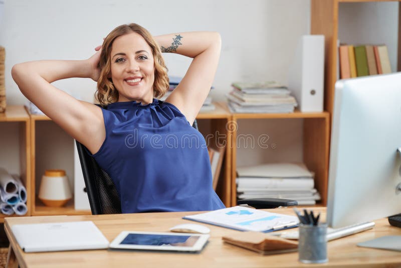 Resting after work day stock image. Image of comfortable - 140481623