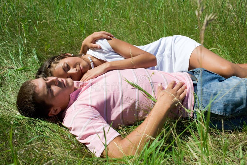 Resting couple stock photo. Image of enjoying, knee, party - 5833116