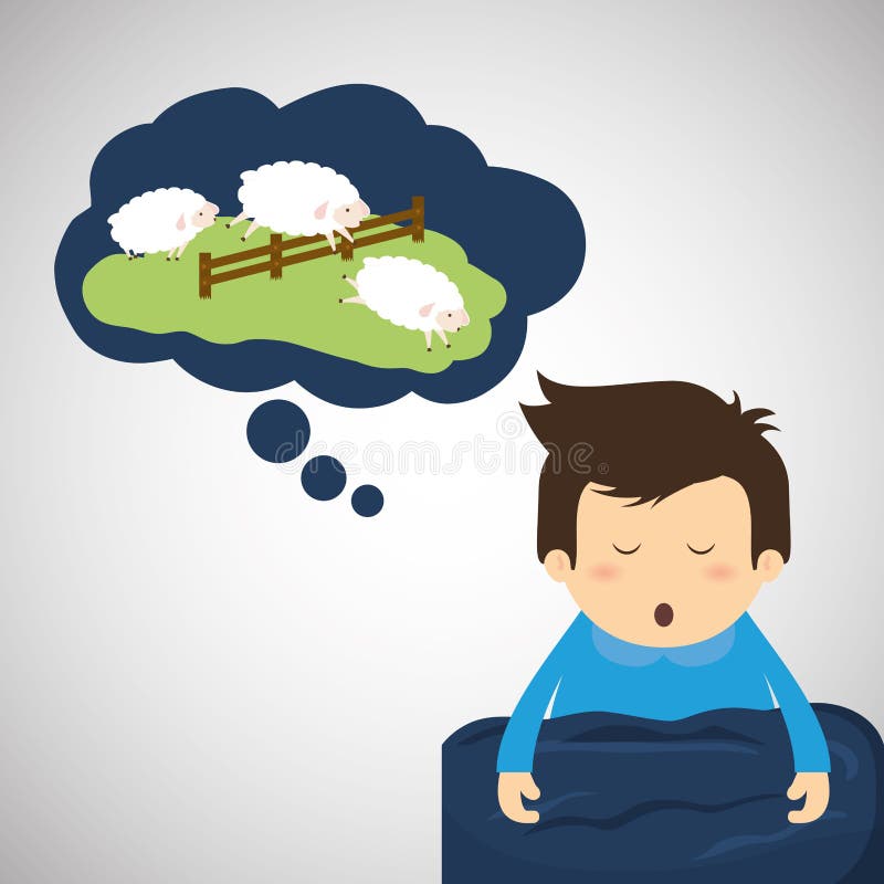 Resting Design. Sleep Icon. Bedtime Concept, Vector Illustration Stock ...