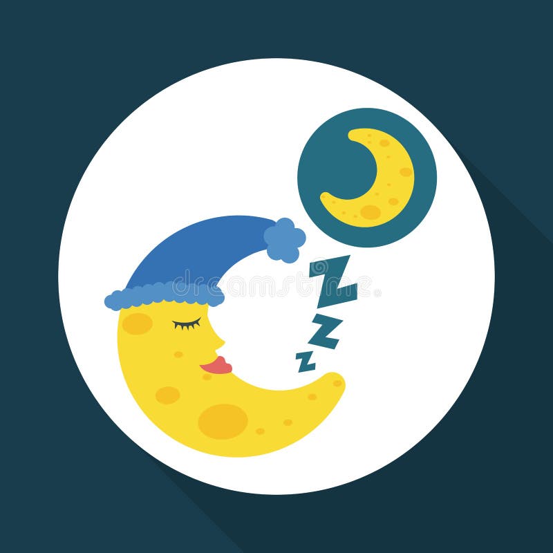 Resting Design. Sleep Icon. Bedtime Concept, Vector Illustration Stock ...