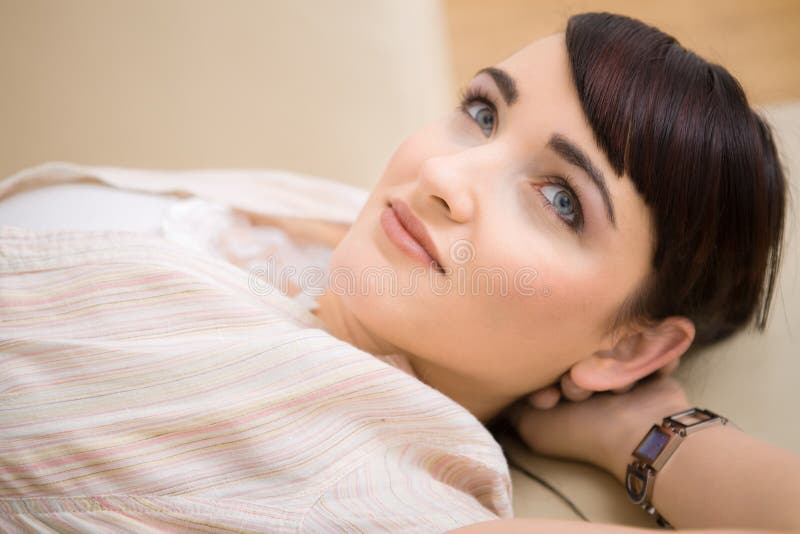 Resting a home stock image. Image of feminine, house, home - 8377907