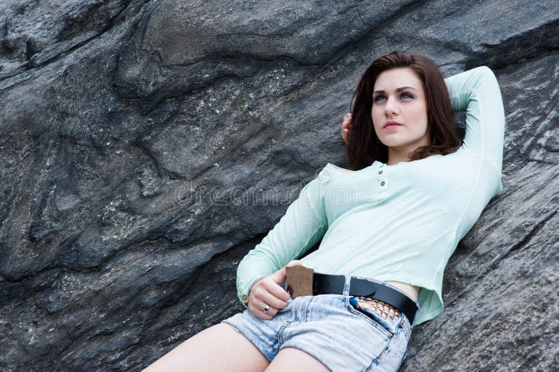 Resting in the park stock image. Image of laying, nature - 50102993