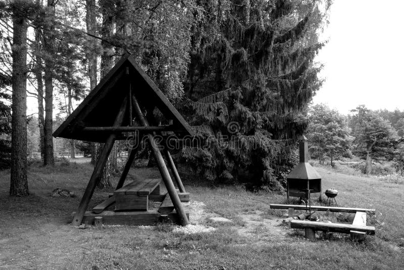 Resting place for hikers stock photo. Image of background - 90705438