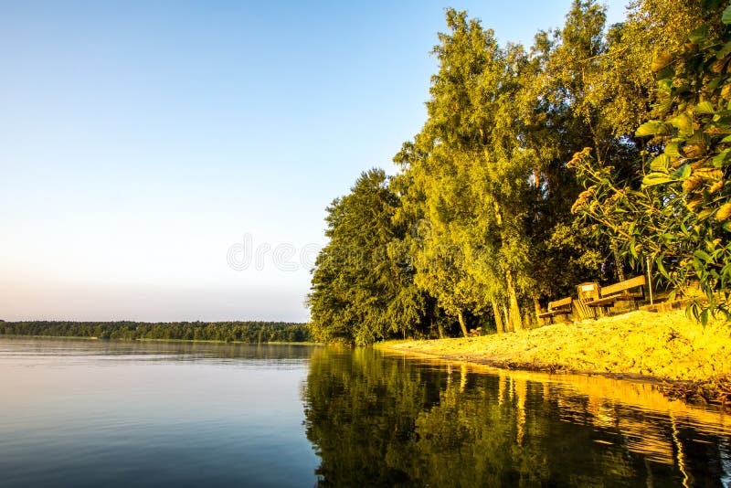 Resting place at a lake stock photo. Image of algonquin - 97136914