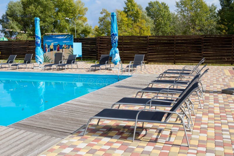 Resting Place Near the Pool. Editorial Photography - Image of complex ...