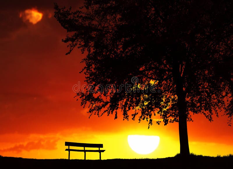 Resting Place at the Sunset Stock Photo - Image of tourism, quiet: 29769060
