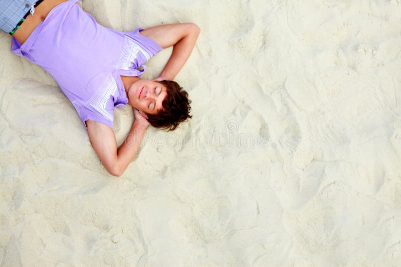 Resting teenager stock image. Image of resort, fashion - 28376429