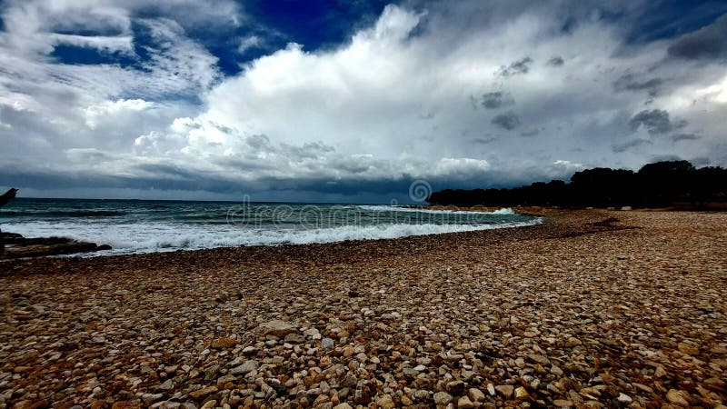 Restless Sea Carries a Story Stock Image - Image of story, carries ...