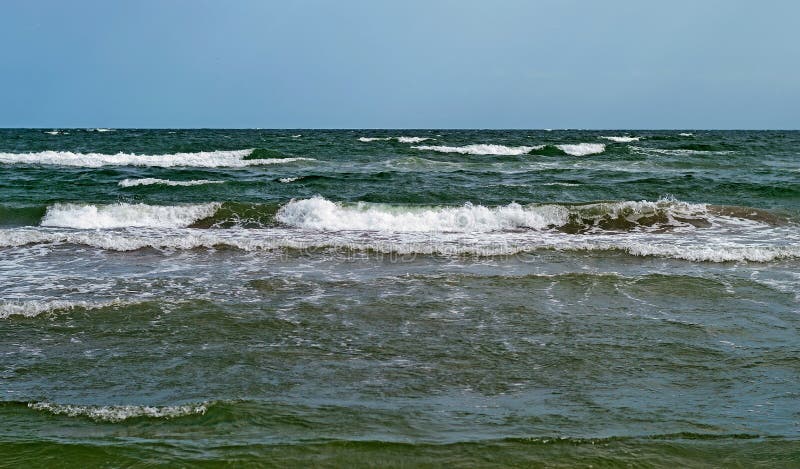 Restless Sea after a Storm. Stock Image - Image of romania, weather ...