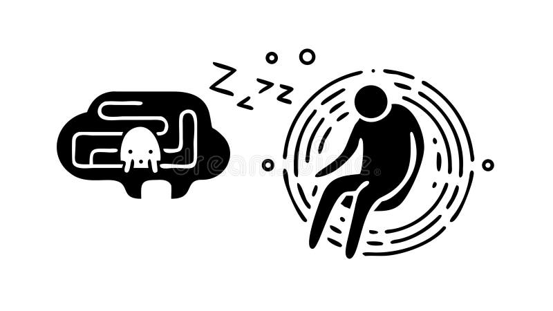 Restless Sleep, Nightmares, Vector Design Generative AI Stock Vector ...