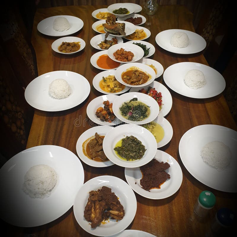 Restoran Padang Sutan Minang Cibubur Stock Image - Image of cuisine ...